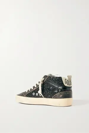 GOLDEN GOOSE Mid Star Distressed Sneakers - Black