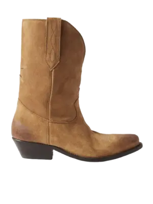 Golden Goose Low Wish Star Cowboy Boots - Brown