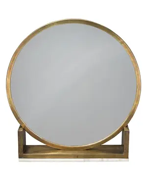 JAMIE YOUNG CO. Odyssey Table Mirror - Antique Brass/white