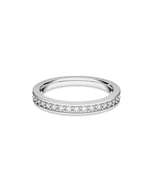 SWAROVSKI Rare Pave Stack Ring In Rhodium Plated