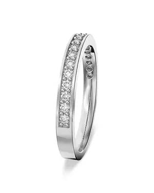 SWAROVSKI Rare Pave Stack Ring In Rhodium Plated