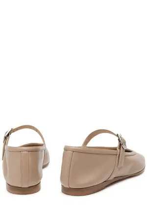 Le Monde Beryl Lea Leather Mary Jane Ballet Flats