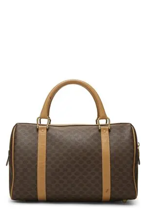 Celine Coated Canvas Macadam Handbag
