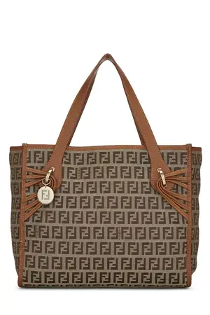 Fendi Zucchino Monogram Handbag - Brown
