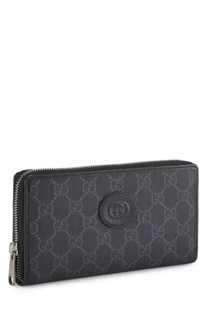 Gucci Gg Supreme Canvas Zip Around Wallet