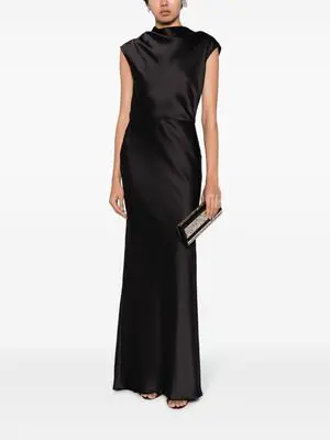 Amsale Cowl-neck Maxi Dress