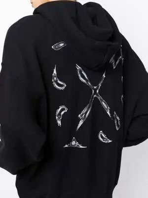 Off-White Noise Arrow Drawstring Hoodie