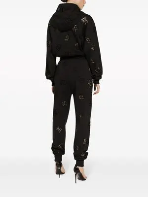 Dolce & Gabbana Logo-embroidered Drawstring-waistband Track Pants - Black
