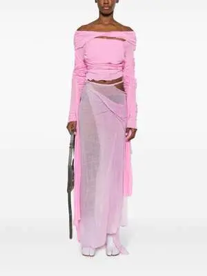 Acne Studios Draped Wrap Maxi Skirt