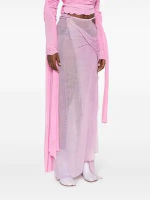 Acne Studios Draped Wrap Maxi Skirt