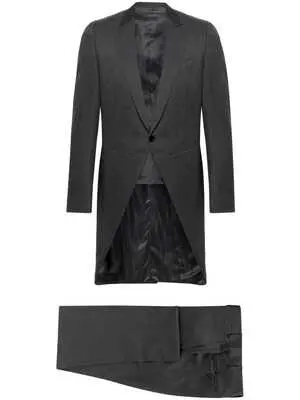 Canali Single-breasted Wool Suit - Grey