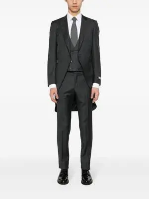 Canali Single-breasted Wool Suit - Grey