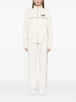 Mcm Essential Logo-embroidered Track Jacket - Neutrals