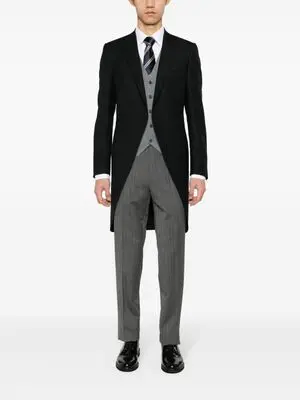 Canali Single-breasted Wool Suit - Black