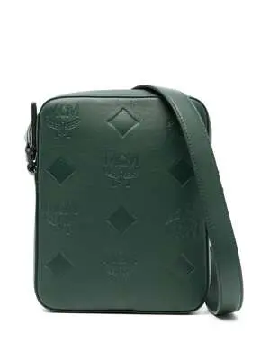Mcm Mini Klassic Monogram Leather Crossbody Bag