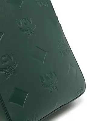 Mcm Mini Klassic Monogram Leather Crossbody Bag