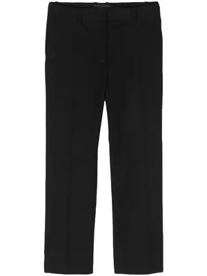 JOSEPH Gabardine Coleman Tailored Trousers - Black