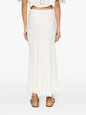 Rixo Crystal Lace-trim Midi Skirt
