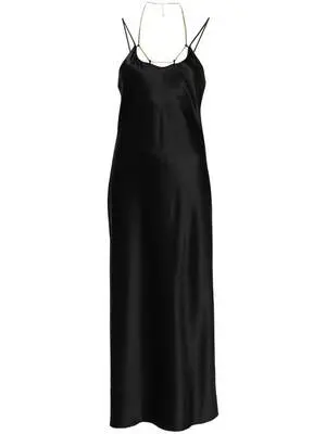 Alexander Wang Chain-strap Silk Midi Dress