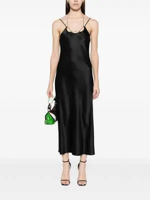 Alexander Wang Chain-strap Silk Midi Dress