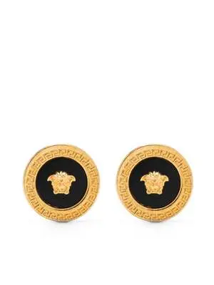 Versace Medusa Head Enamel Stud Earrings