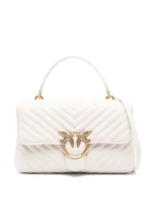 Pinko Love Puff Quilted Shoulder Bag - Neutrals