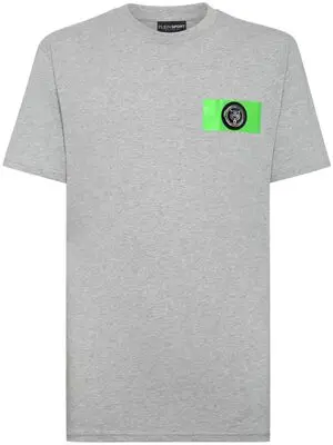PLEIN SPORT Ss Logo-print T-shirt - Grey