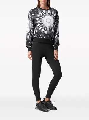PLEIN SPORT Kaleidoscopic-print Cropped Sweatshirt