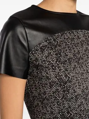 Michael Kors Panelled Faux-leather Minidress