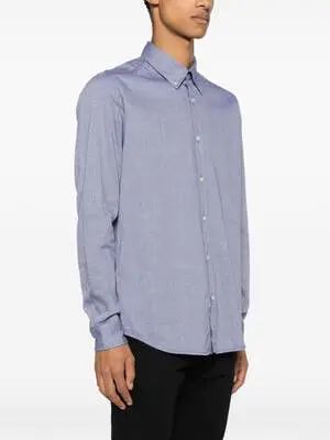 BOSS Pattern-jacquard Cotton Shirt
