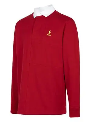 PALACE X Ralph Lauren Pieced Rugby Shirt - Red