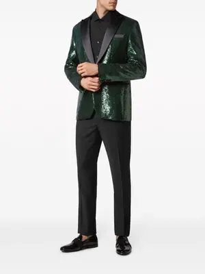 Philipp Plein Sequin-design Single-breasted Blazer