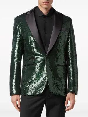 Philipp Plein Sequin-design Single-breasted Blazer