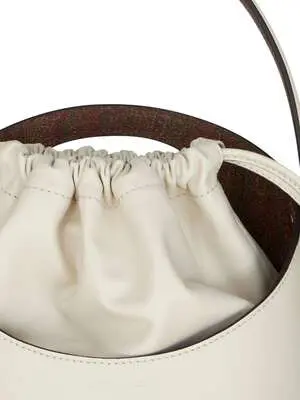 Etro Medium Saturno Bucket Bag - White