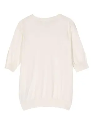 JIL SANDER Ribbed-trim Cotton T-shirt