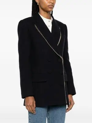 Chloé Chain-link Trim Double-breasted Blazer