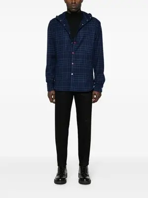 Kiton Checked Cashmere Shirt