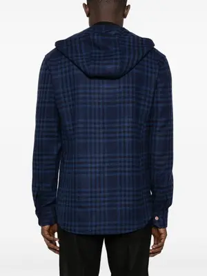 Kiton Checked Cashmere Shirt