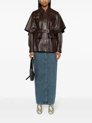 Chloé Layered Leather Jacket
