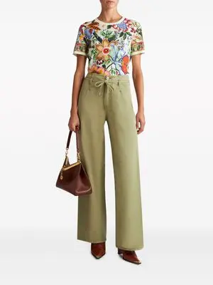 Etro Pegaso-embroidered Wide-leg Jeans