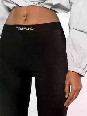 TOM FORD Logo-waistband Leggings - Black