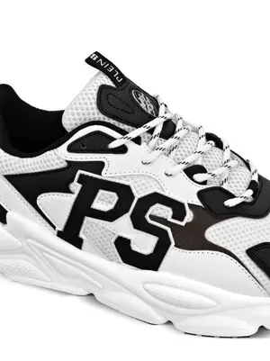 PLEIN SPORT Lo-top Logo Patch Sneakers - White
