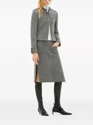COURREGES Caviar Wool Tailored Jacket