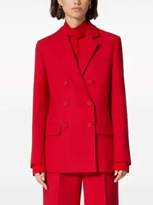 Valentino Garavani Crepe Couture Double-breasted Blazer
