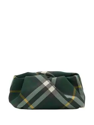 Burberry Checkered Clutch - Green