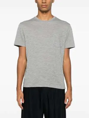 Zadig&Voltaire Stockholm Flocked-skull Cotton T-shirt - Grey
