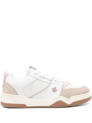 Dsquared2 Spiker Leather Sneakers - White