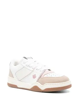 Dsquared2 Spiker Leather Sneakers - White