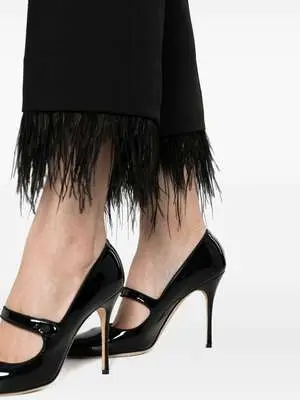 Michael Kors Feather-trim Trousers