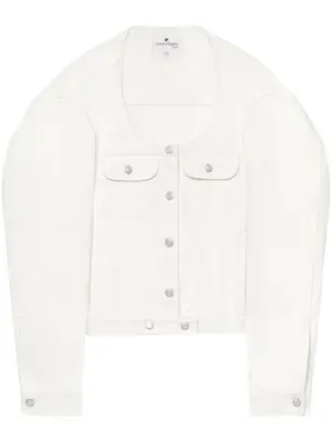 COURREGES Cocoon Denim Jacket - White